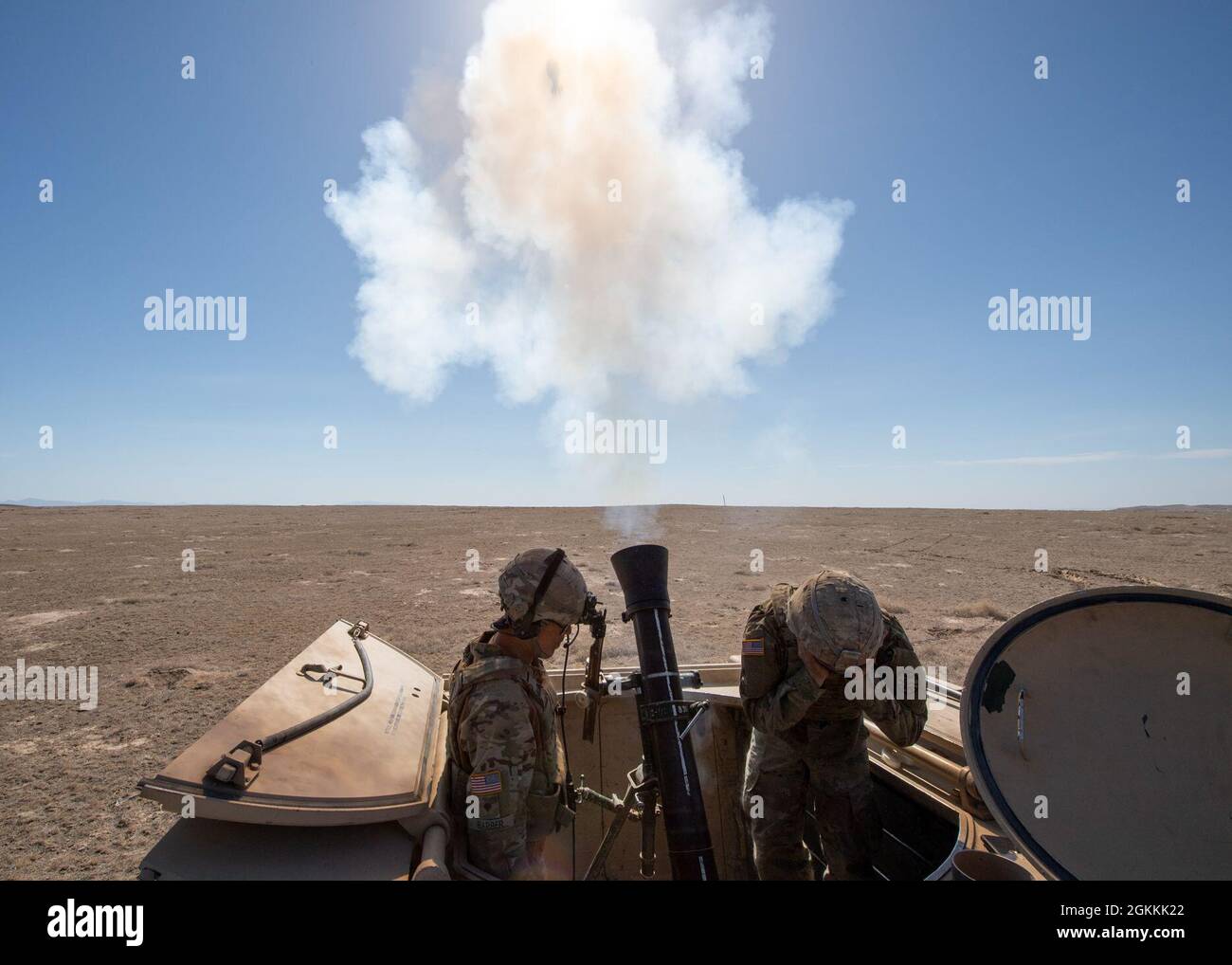 Specialist Barber, a gunner with the 2-116 Combined Arms Battalion, and ...
