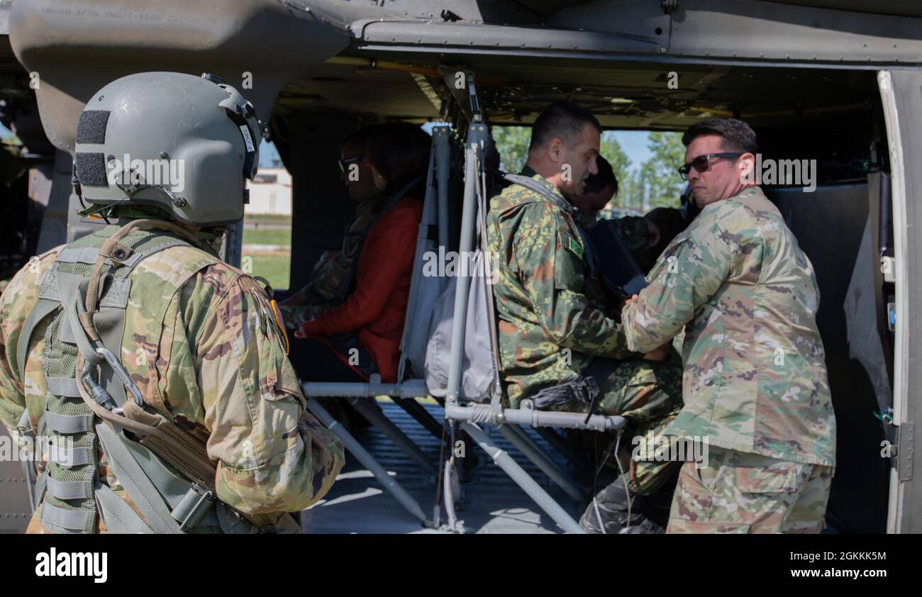 (TIRANA, Albania) --- Command Sgt. Maj. Paul McGarr, operation sergeant ...