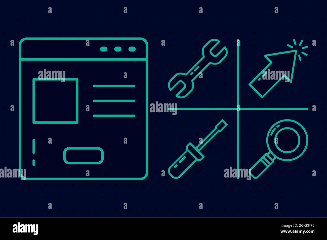 tools and support icon set Stock Vector Image & Art - Alamy