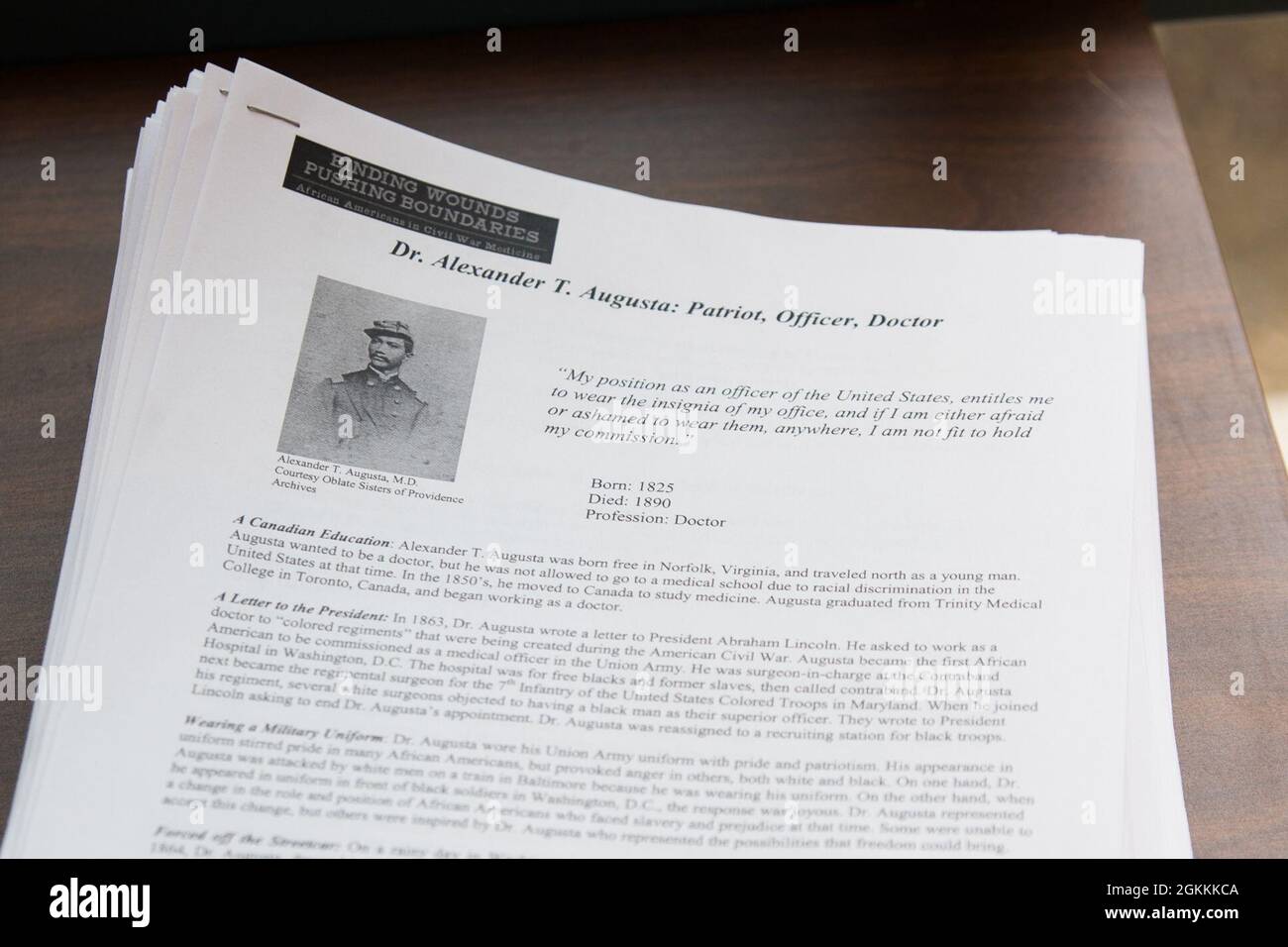 People First Symposium, hosted at the Army Medical Department Museum by ...