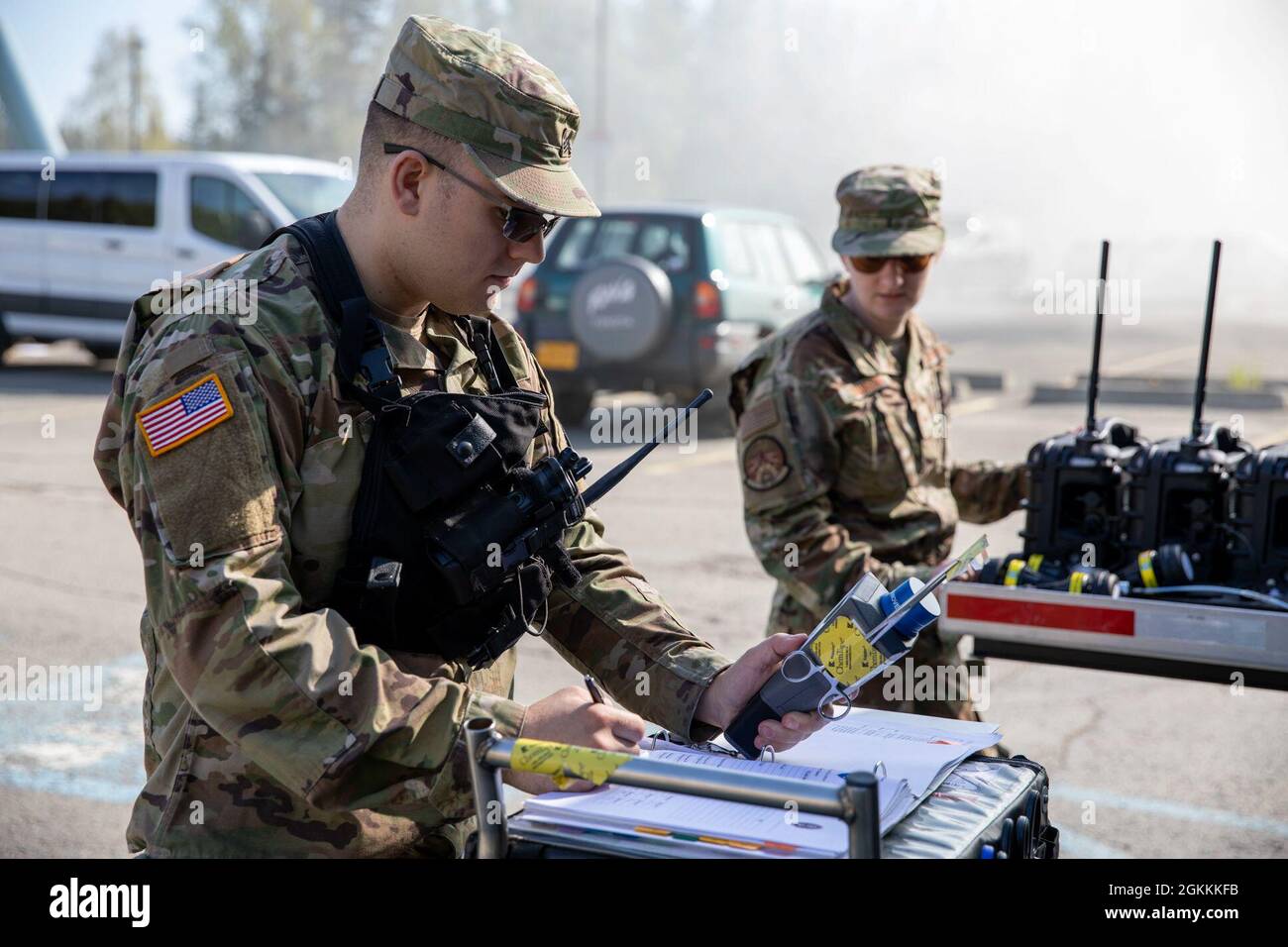 Sgt. Jason Williams, 103rd Civil Support Team, and Senior Airman ...
