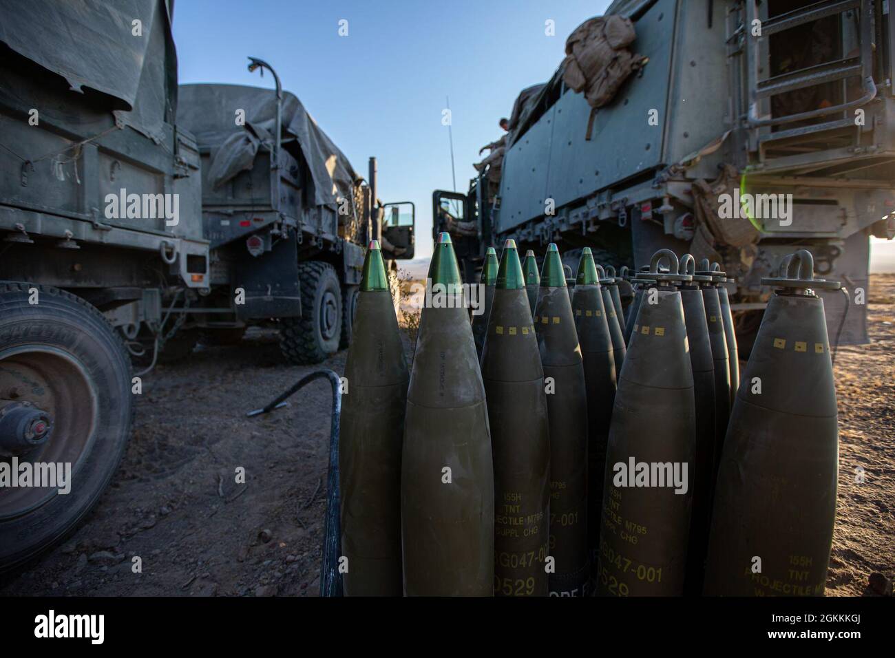 U.S. Marines with Bravo Battery, 1st Battalion, 10th Marine Regiment ...