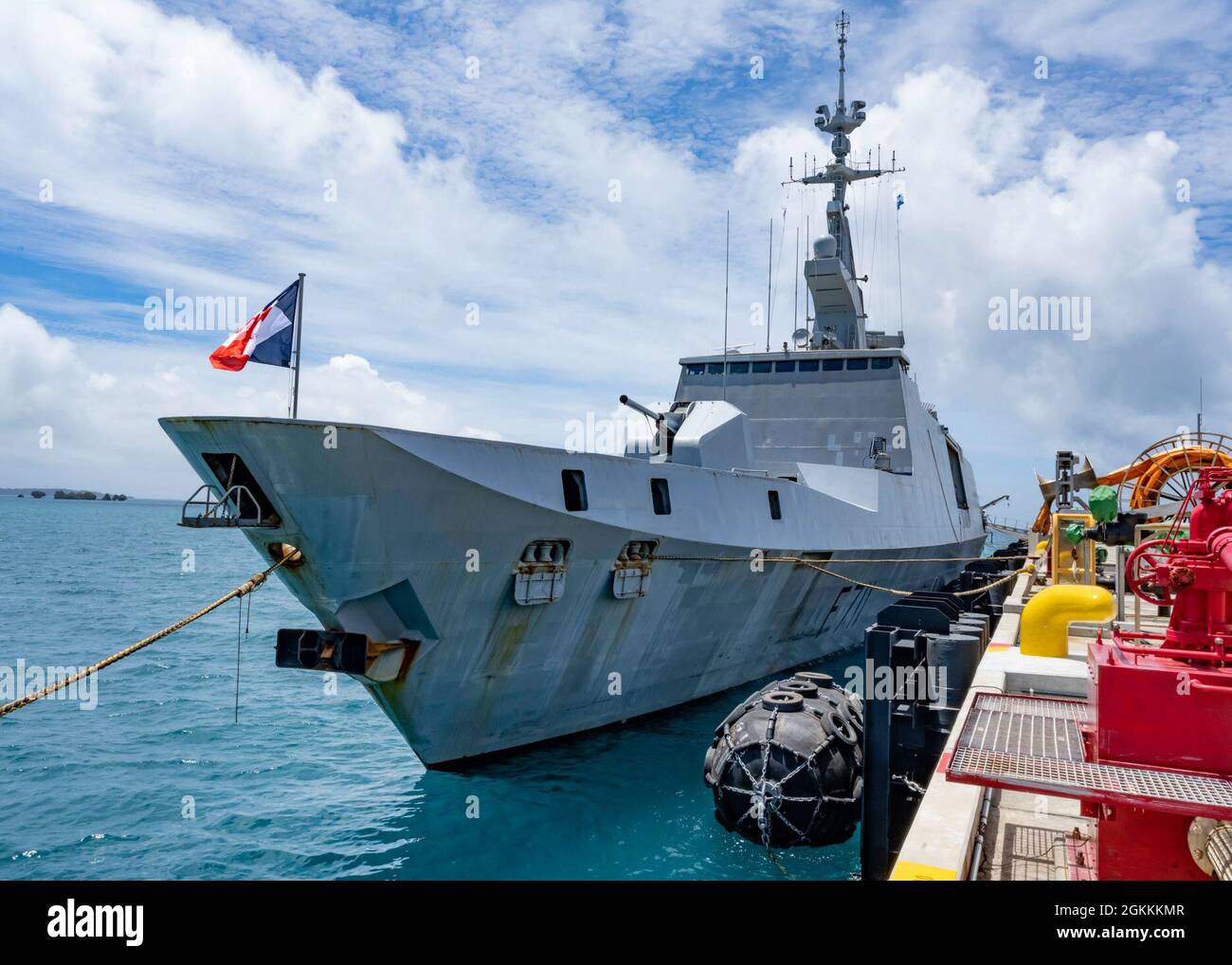 WHITE BEACH, Japan (May 18, 2021) French navy La Fayette-class general purpose frigate Surcouf ...