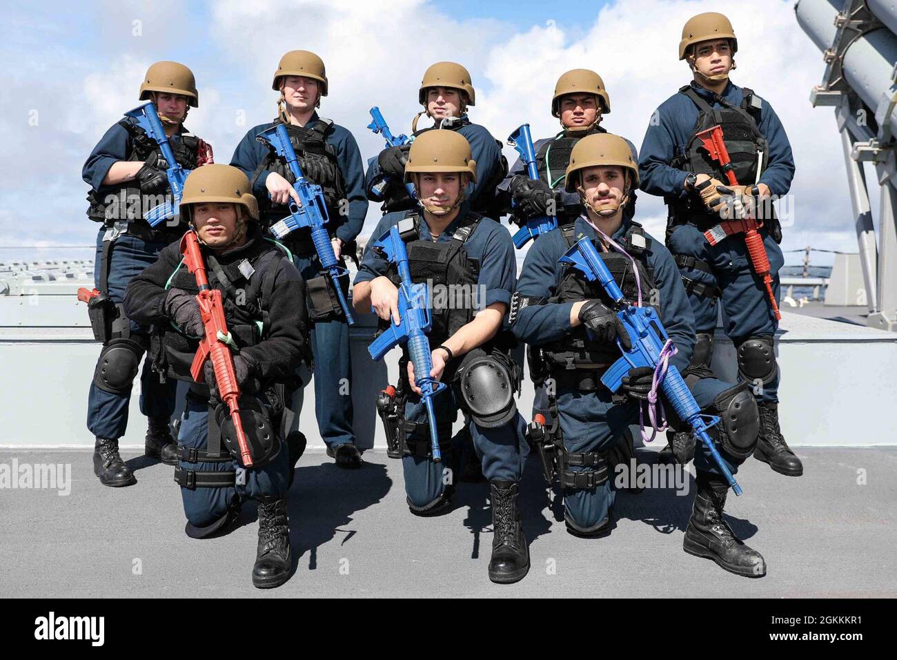 NORTH SEA (May 18, 2021) Sailors on the visit, board, search and ...