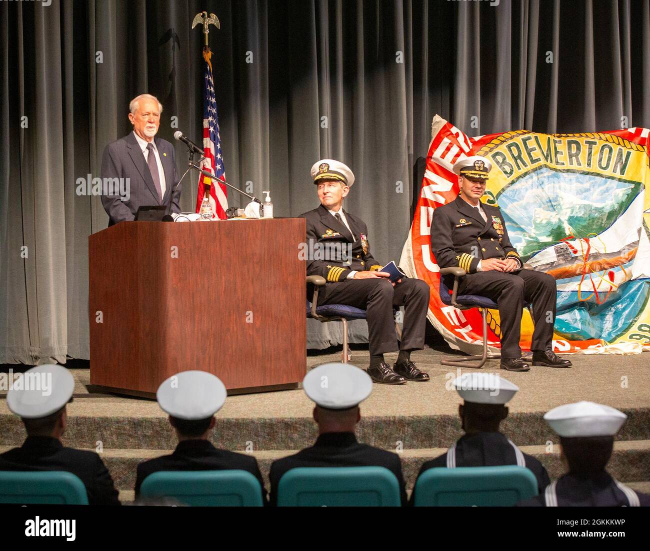 Retired Capt. Tom Anderson, the first commanding officer of USS ...