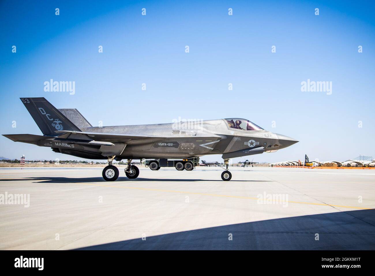 A U.S. Marine Corps F-35B Lightning II with Marine Fighter Attack ...