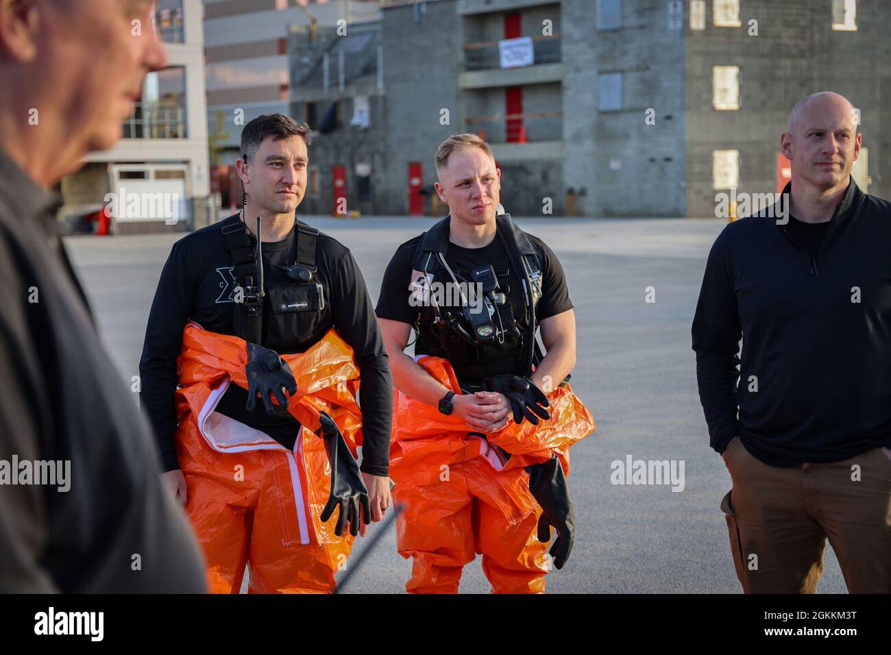 U.S. Army Sgt. 1st Class Andrew Markham and Army Sgt. Walter Fleming ...