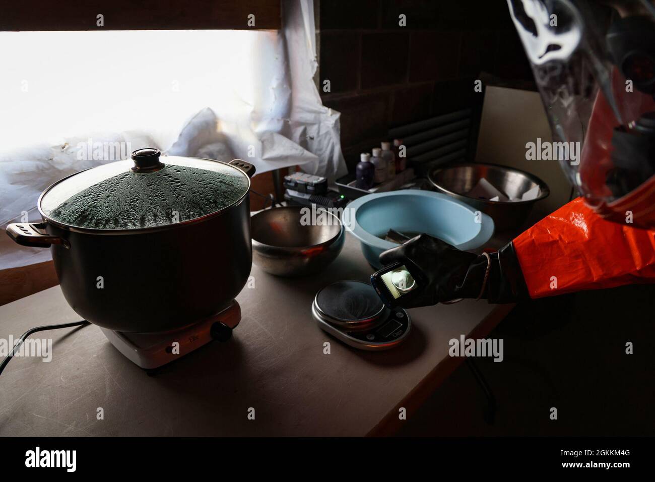 U.S. Army Sgt. 1st Class Andrew Markham conducts an all-hazards survey ...