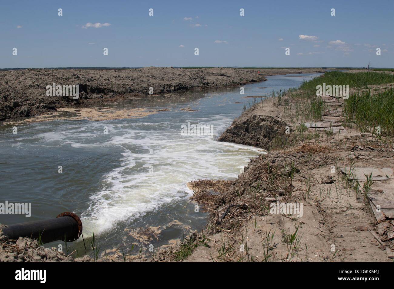 Water from the Elizabeth River is being pumped into one of the ...