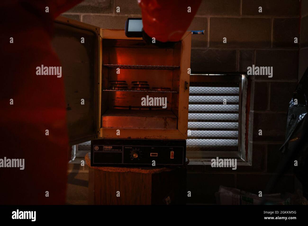 U.S. Army Sgt. 1st Class Andrew Markham conducts an all-hazards survey ...