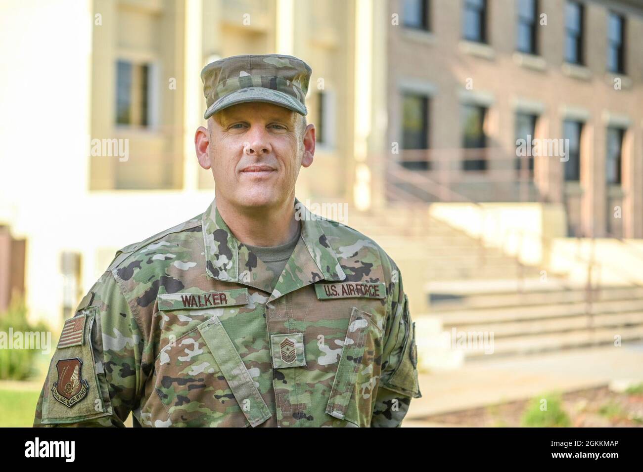 Chief Master Sgt. Christopher Walker, 75th Air Base Wing command chief ...