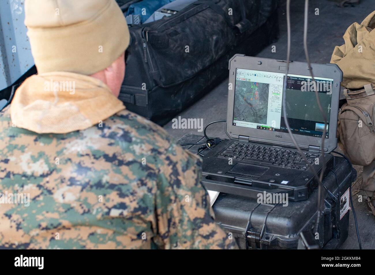 U.S. Marine Corps Staff Sgt. Matthew Pitman, the unmanned aerial ...