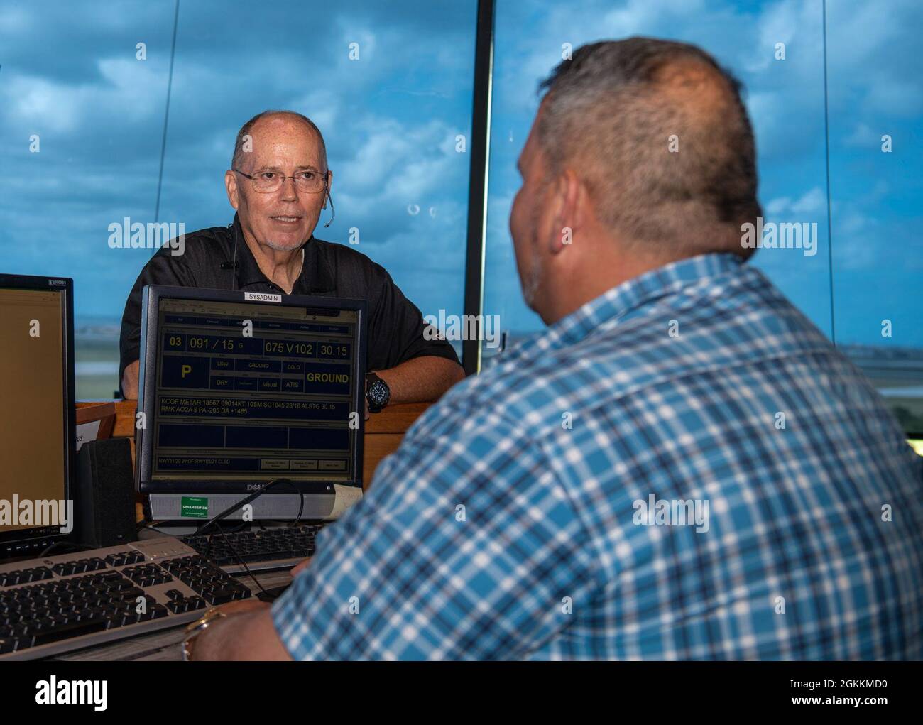 Donald Beckwith, left, 45th Logistics Readiness Squadron lead air ...