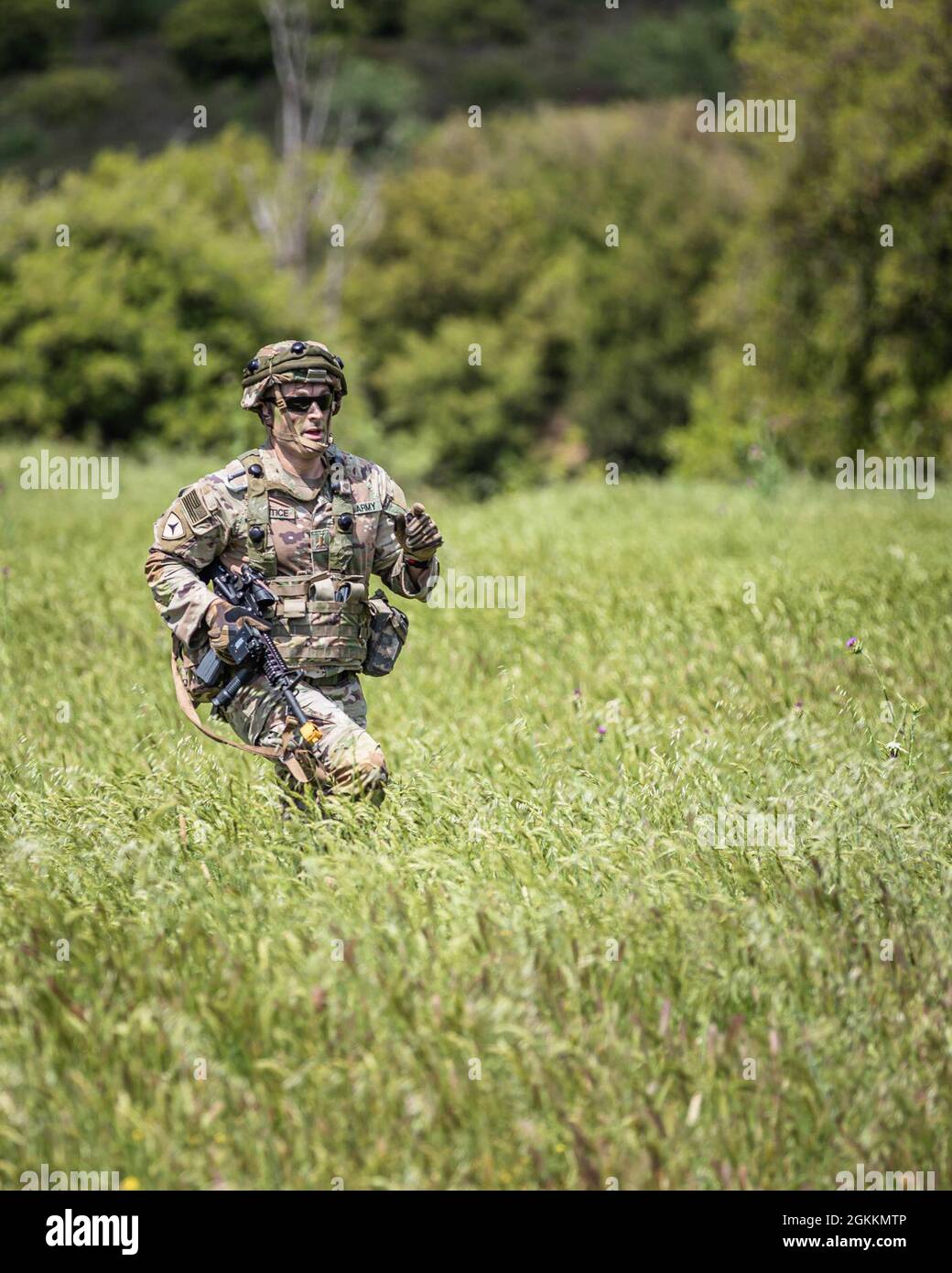 2nd Lt. Sam Prentice, a platoon leader with the Alabama National Guard ...