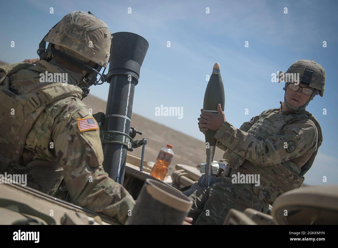 Mortar supporting fire platoons hi-res stock photography and images - Alamy