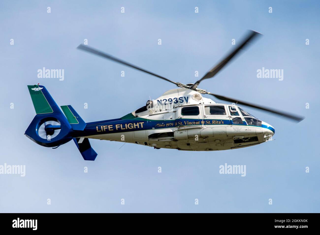A Life Flight helicopter prepares to land at the Eugene F. Kranz Toledo ...