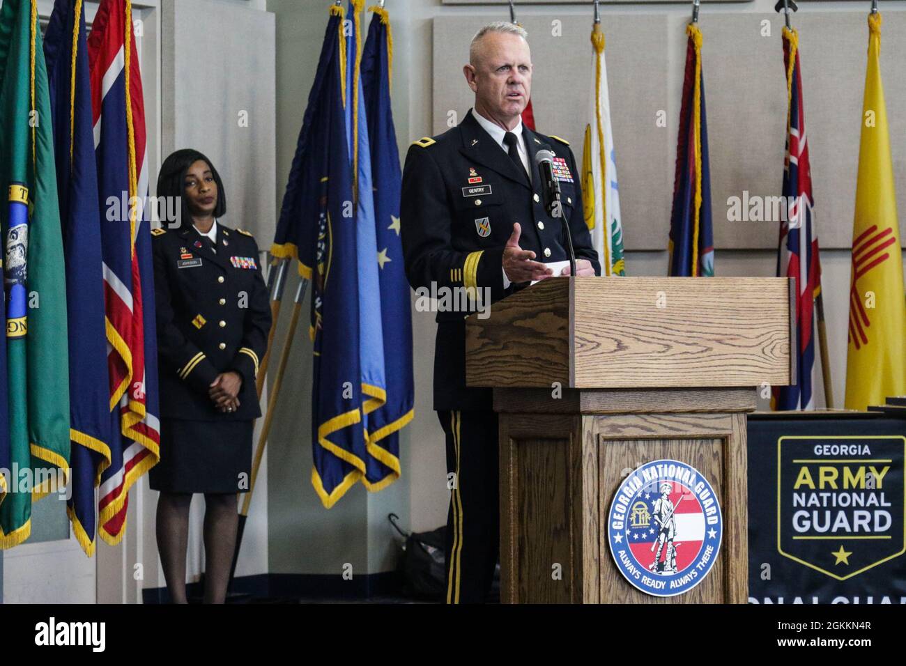 U.S. Army Brig. Gen. John Gentry, commander of the Marietta-based 78th ...