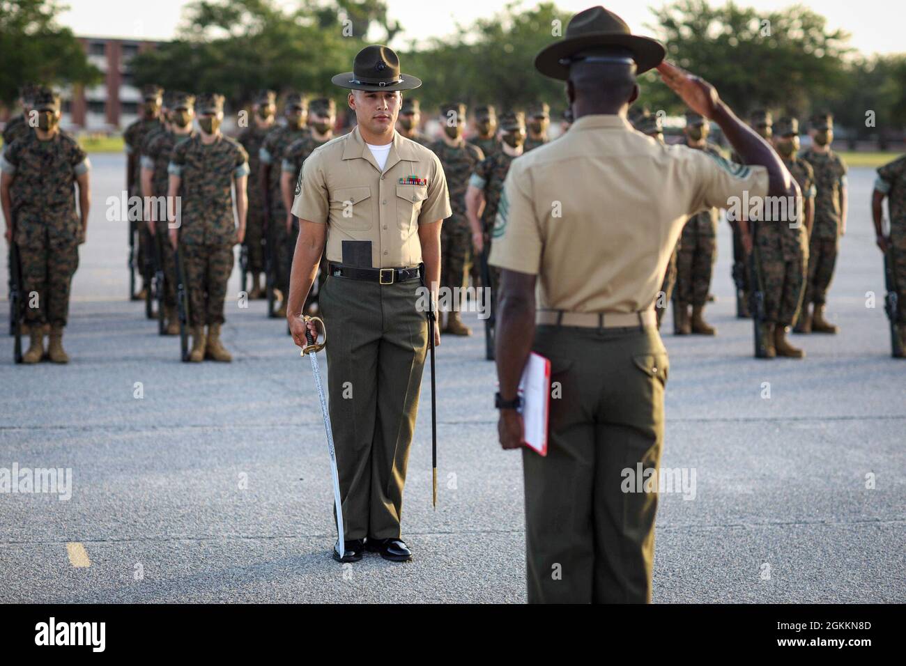 Staff Sgt. Daniel L. Avila Jr., senior drill instructor with Alpha ...