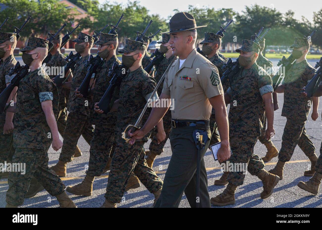 Staff Sgt. Daniel L. Avila Jr., senior drill instructor with Alpha ...