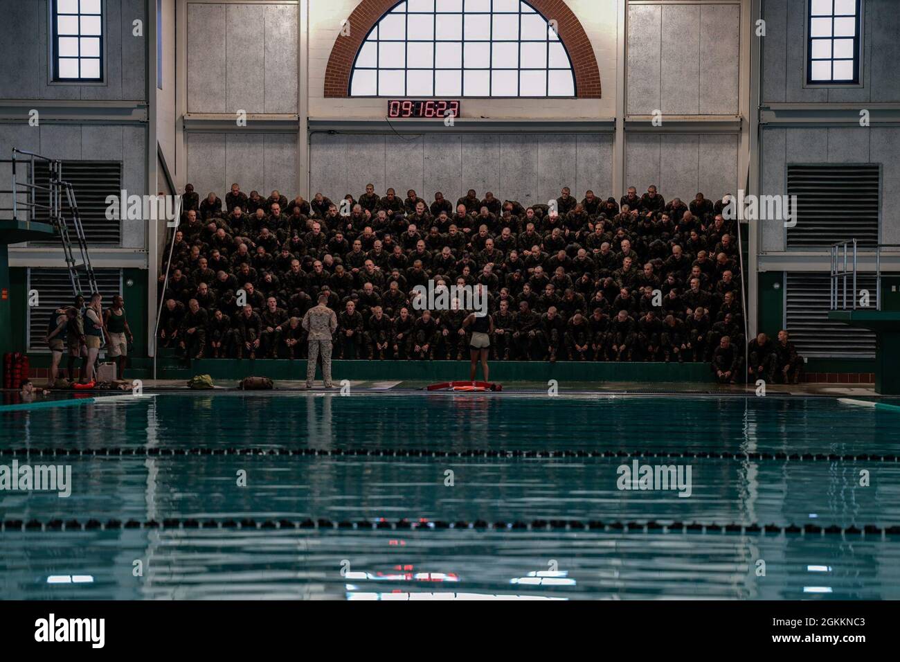 Recruits with Papa Company, 4th Recruit Training Battalion, conduct ...