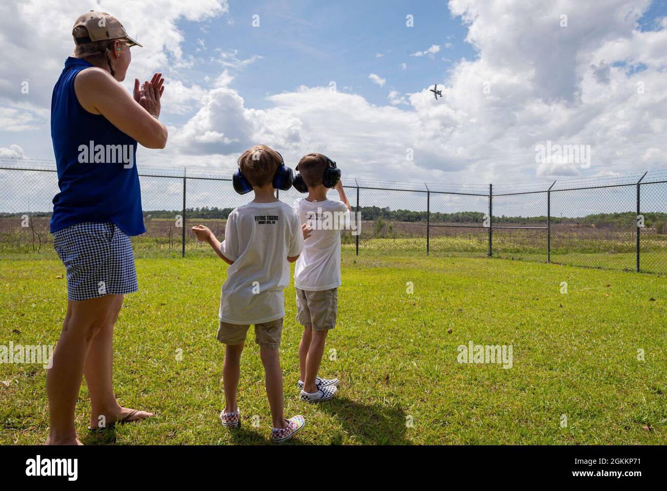 Betsy Walls, left, spouse of U.S. Air Force Col. Dan Walls, 23d Wing ...