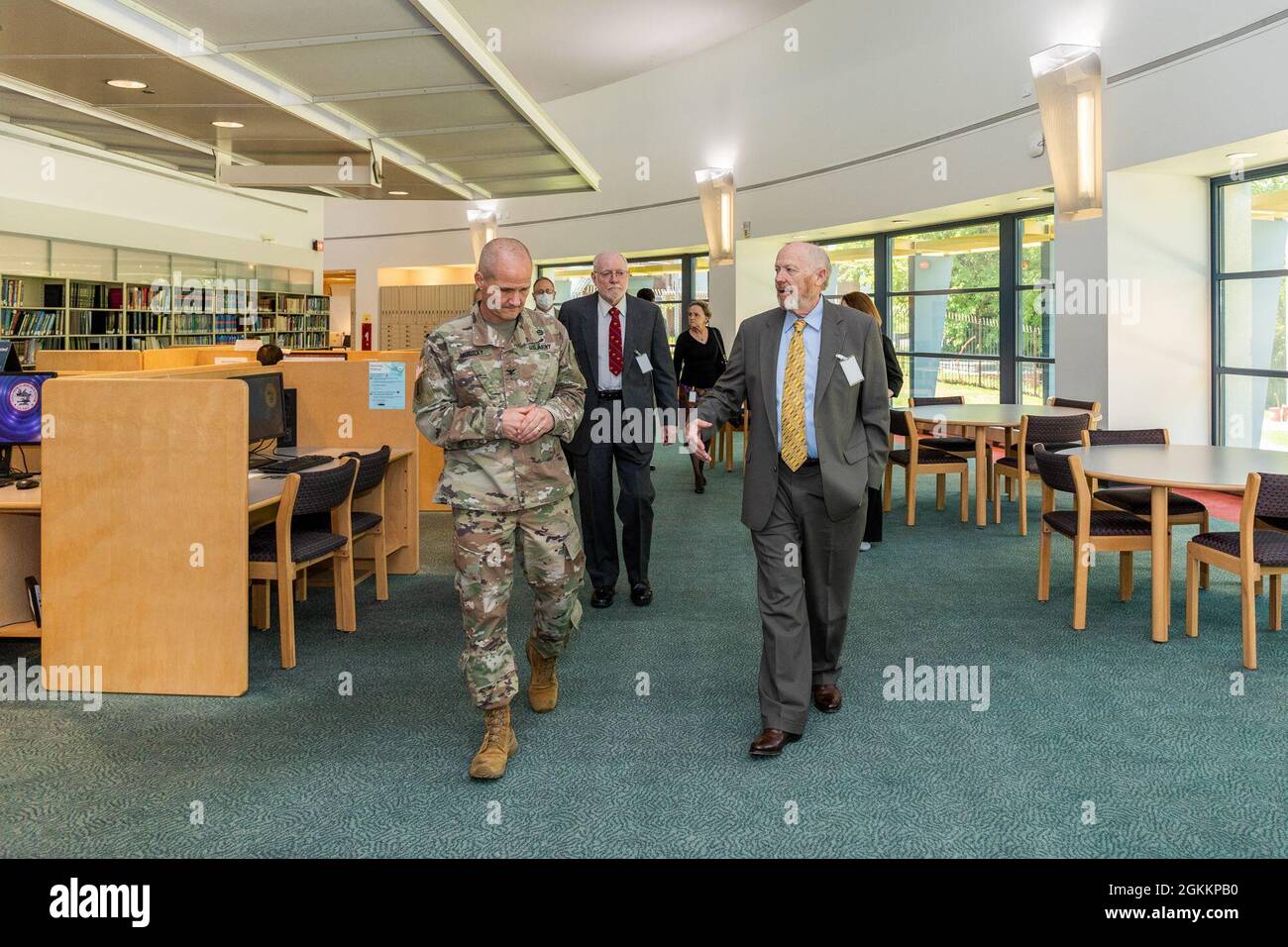 Retired Col. Charles McQueen (right) and Col. Clinton Murray (left ...