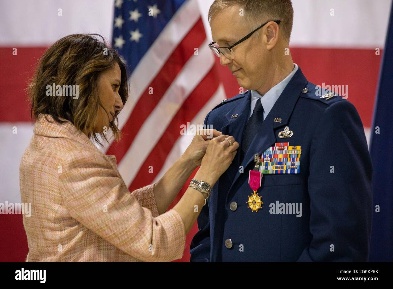Col. David Meissen retires during a ceremony held on the Alaska ...