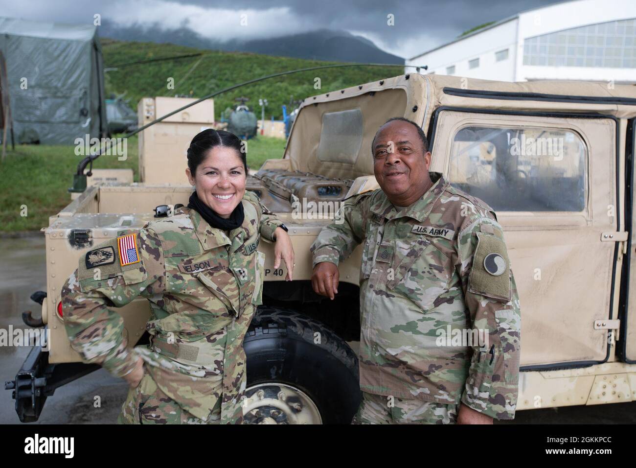 (FARKE AIRFIELD, Albania) --- Capt. Tierra Nelson, the Delta Company ...