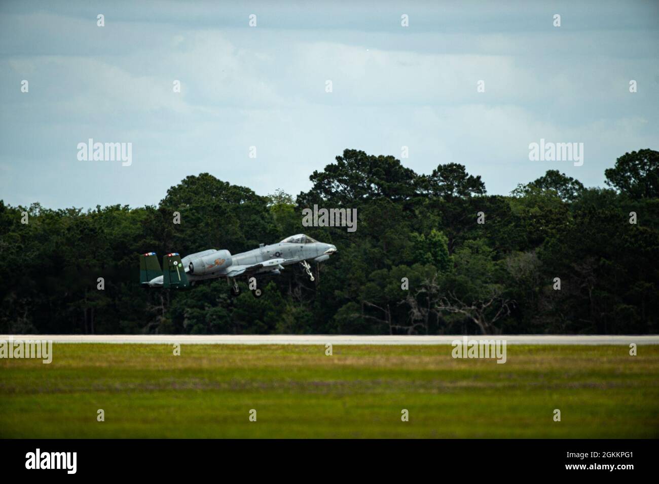 U.S. Air Force Col. Dan Walls, 23d Wing commander, departs the runway ...