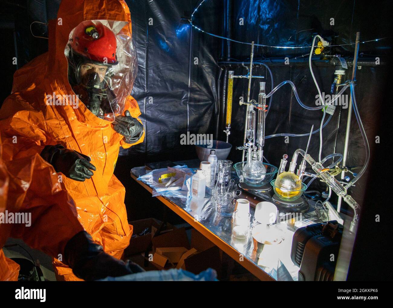 Sgt. Anthony Luiken, 103rd Civil Support Team, and Staff Sgt. Jonathan ...