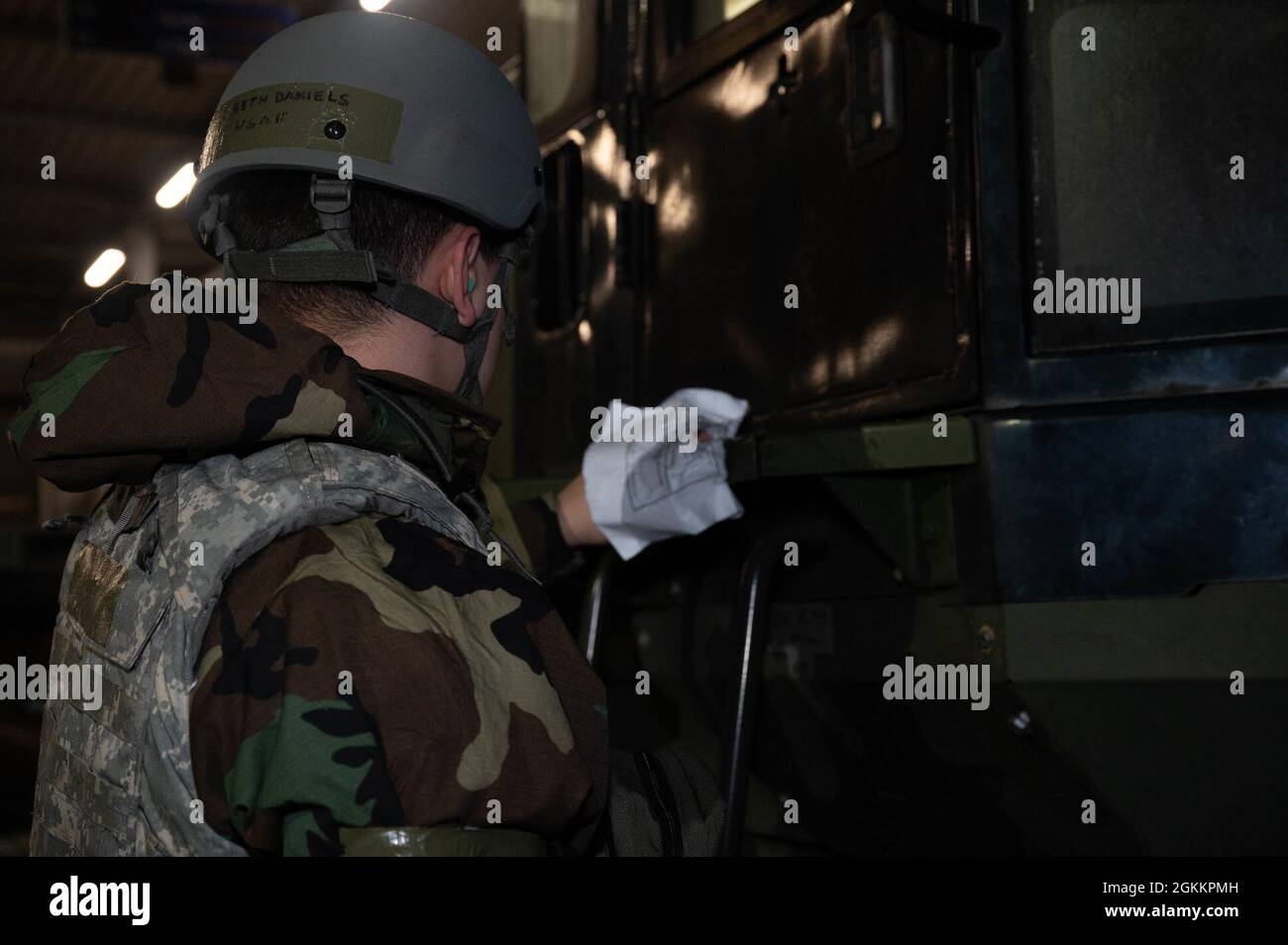 U.S. Air Force Airman 1st Class Seth Daniels, 721st Aerial Port ...