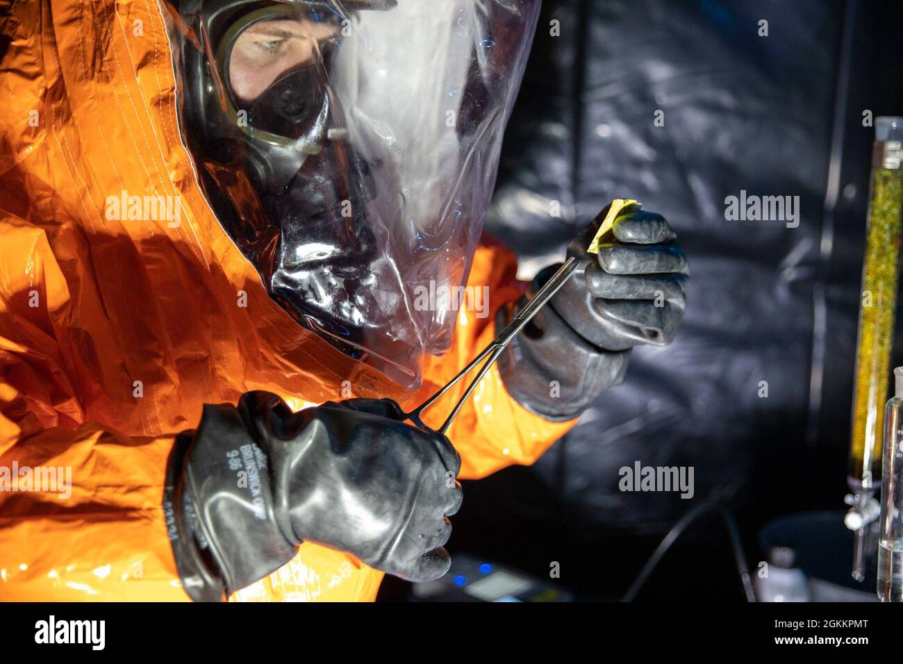 Sgt. Anthony Luiken, 103rd Civil Support Team, and Staff Sgt. Jonathan ...