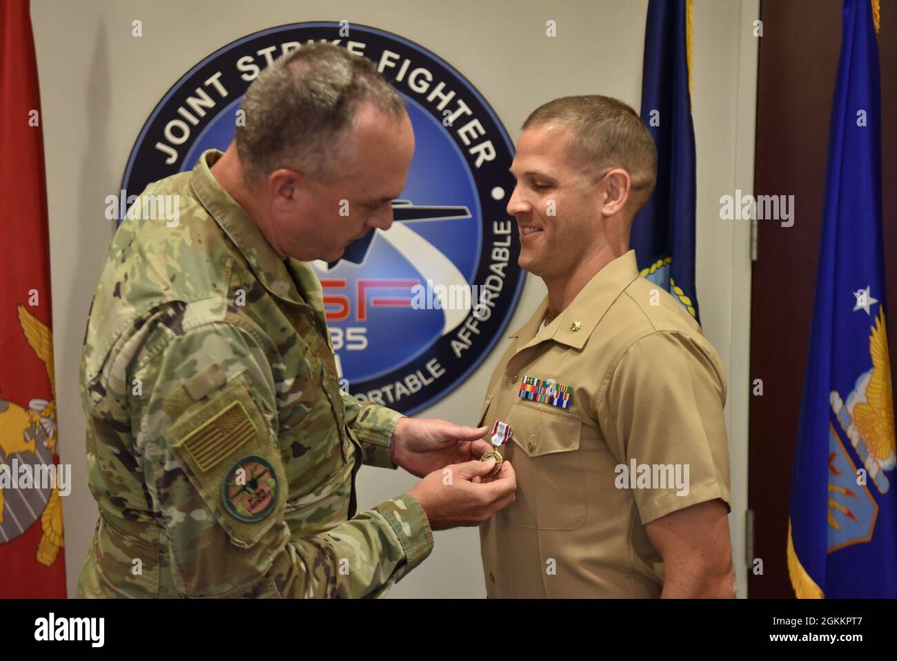 Lt. Gen. Eric Fick, F-35 Joint Program Executive Officer, pins U.S ...