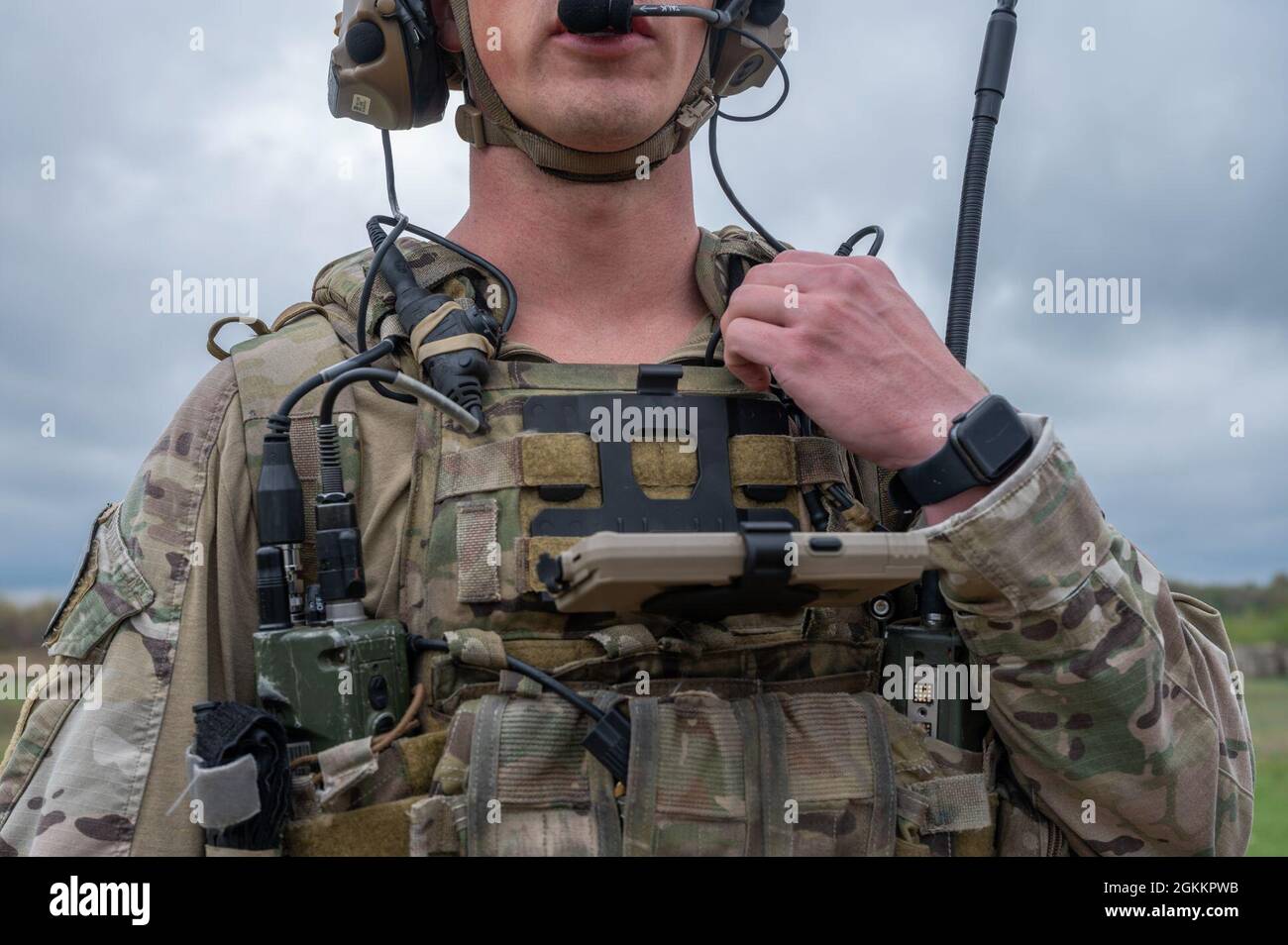 A U.S. Air Force Special Tactics operator conducts close air support ...