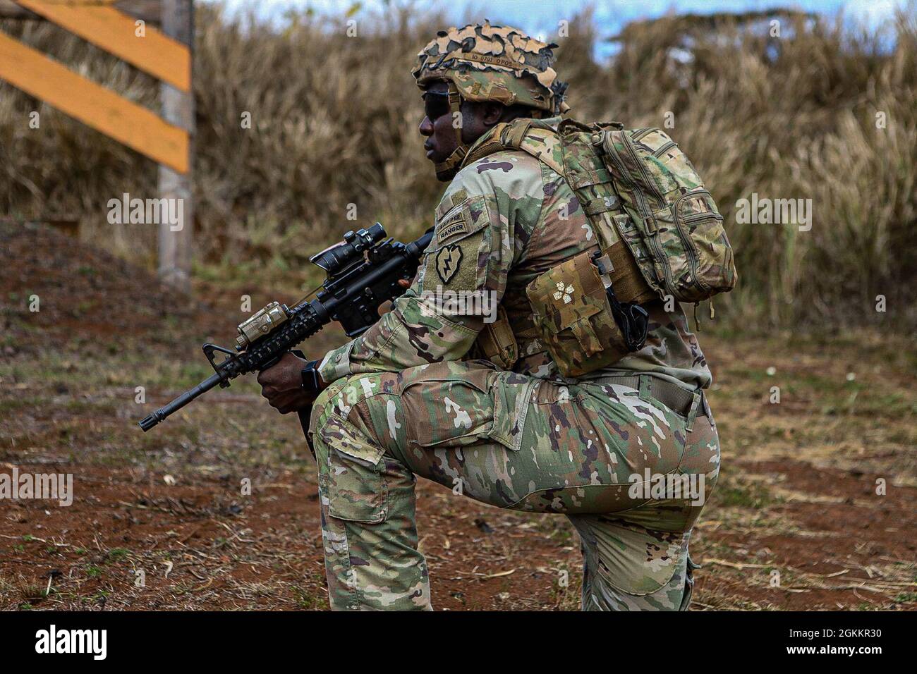 U.S. Army SSG Abraham Saint-Vilien assigned to Bravo Company "Beast ...
