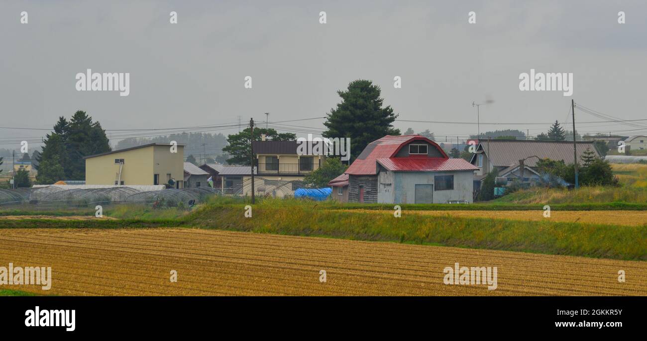 Beautiful rural scenery of Furano, Japan. Furano known for the pleasant ...