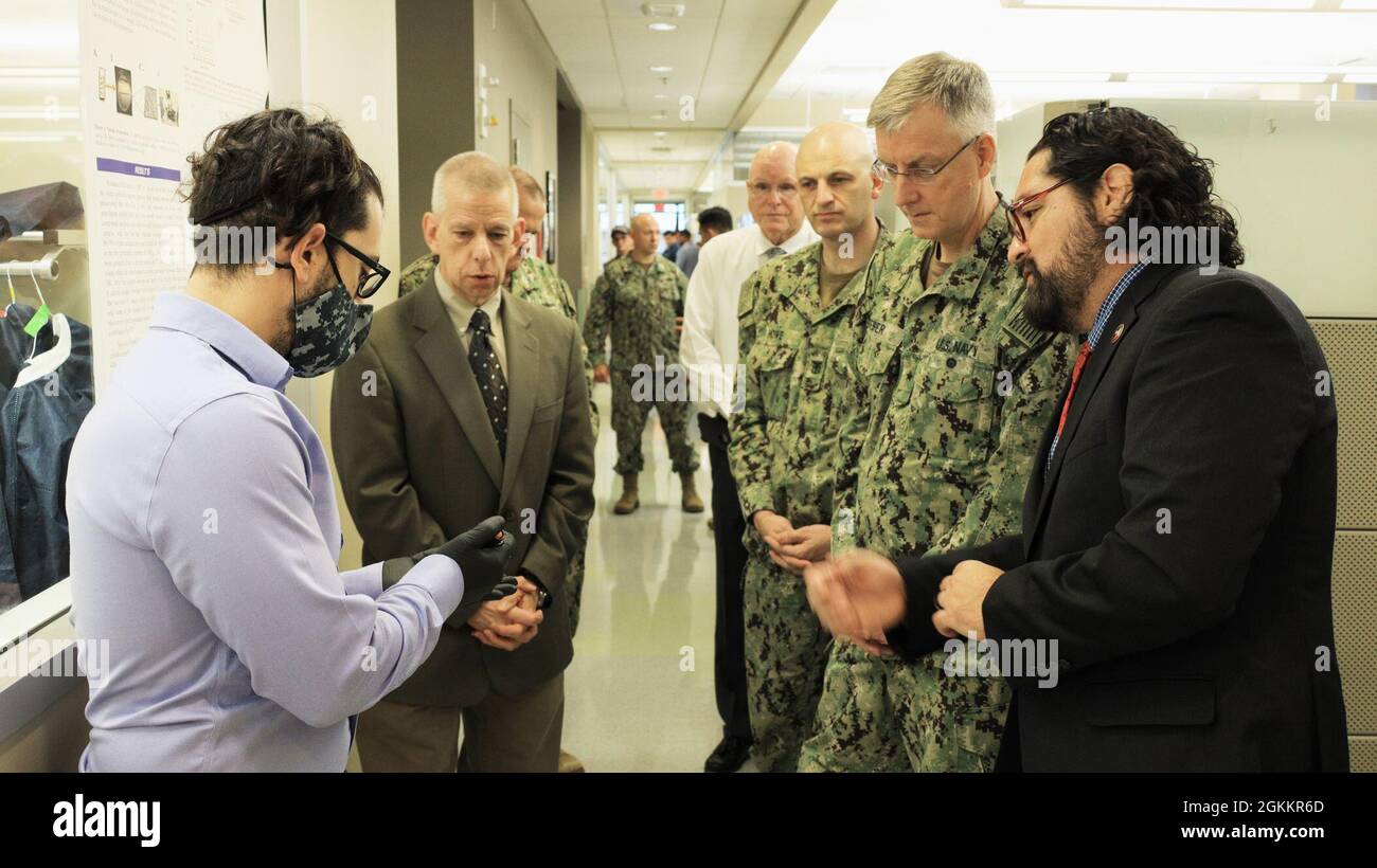 Scientists at Naval Medical Research Unit San Antonio (NAMRU-SA) show ...
