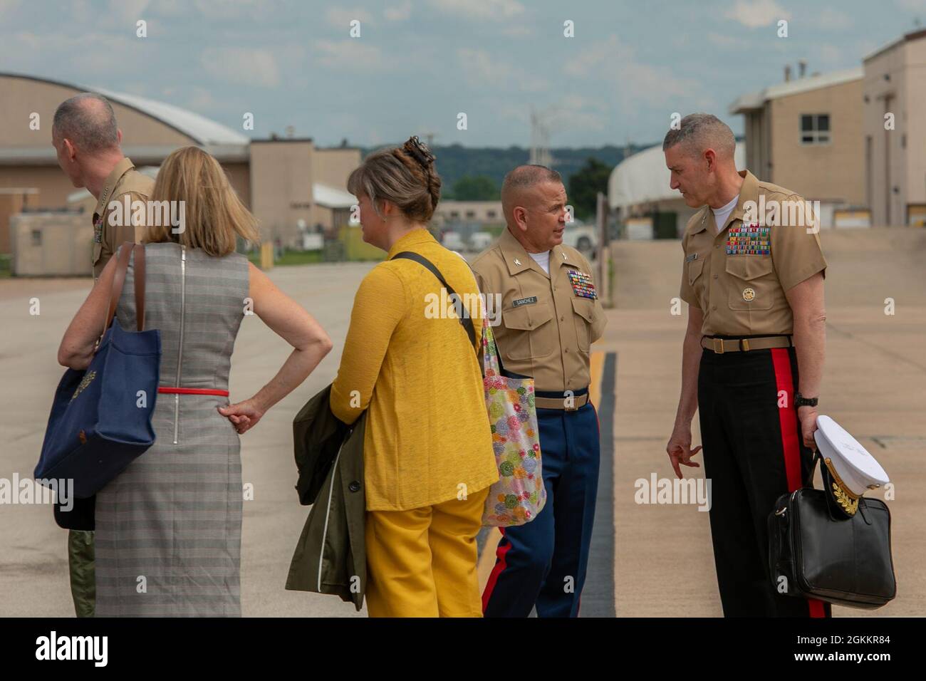 U.S. Marine Corps Col. Dennis Sanchez, Commanding Officer of the 8th ...