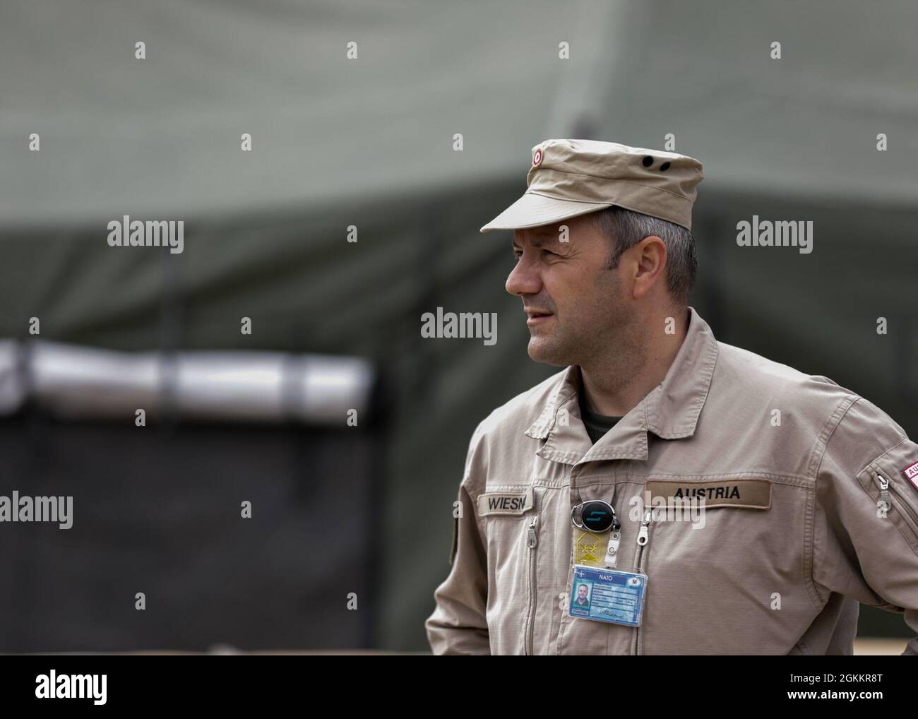 (Tuzla International Airport, Bosnia) - Lt. Col. Micheal Weisner, an ...
