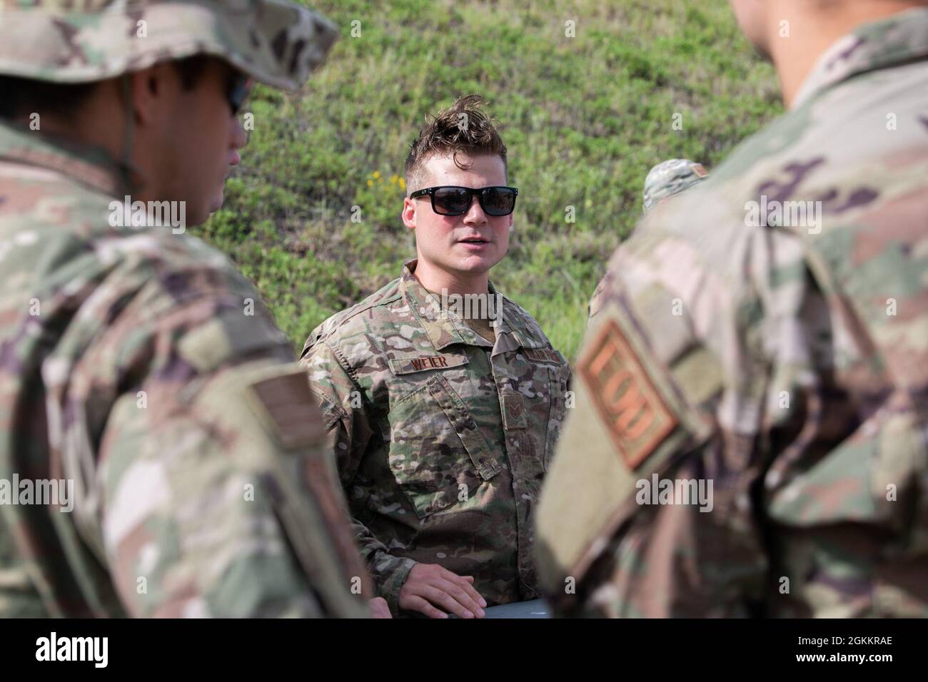 The 45th Civil Engineering Squadron Explosive Ordnance Disposal team ...