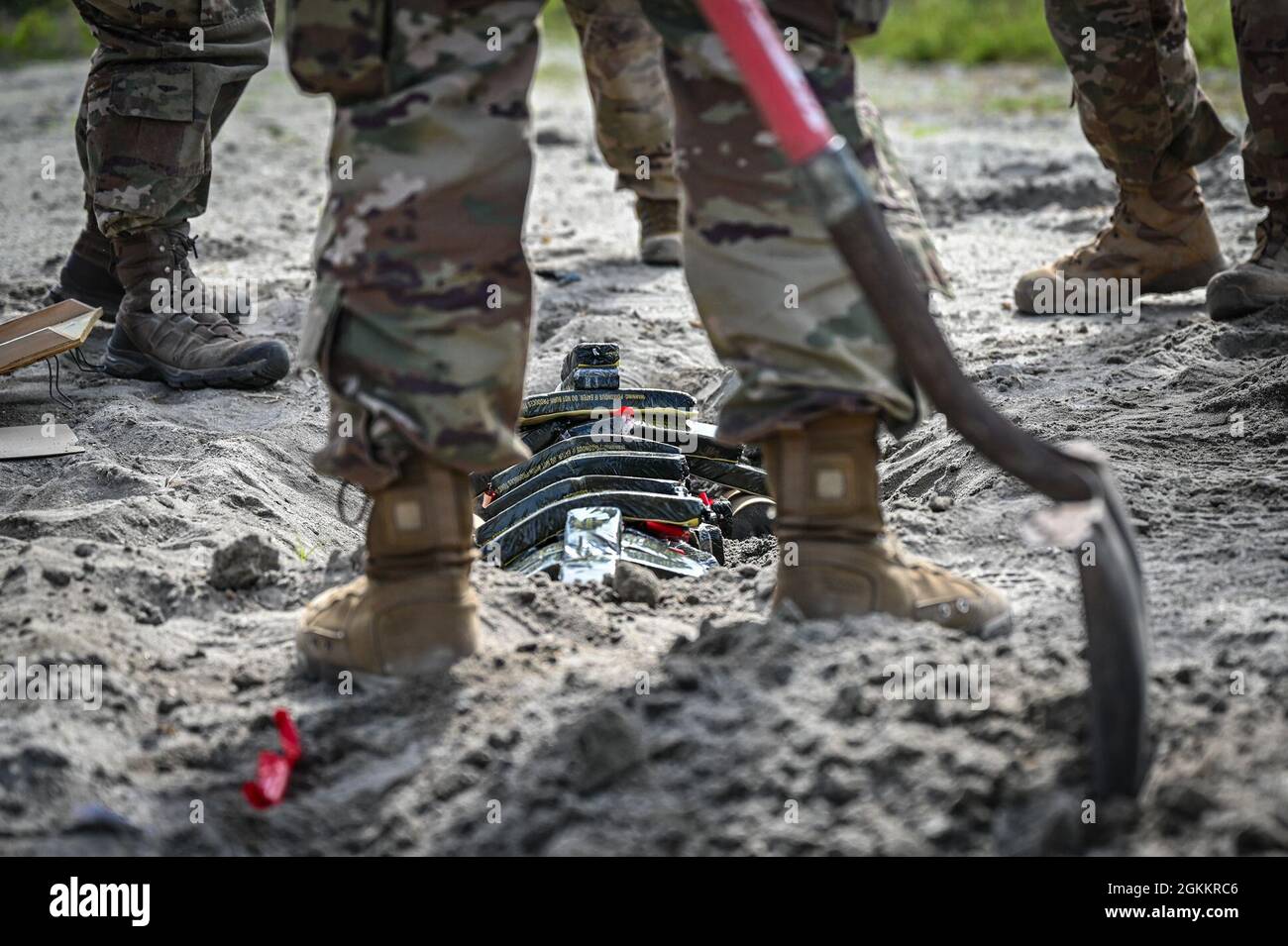 The 45th Civil Engineering Squadron Explosive Ordnance Disposal team ...