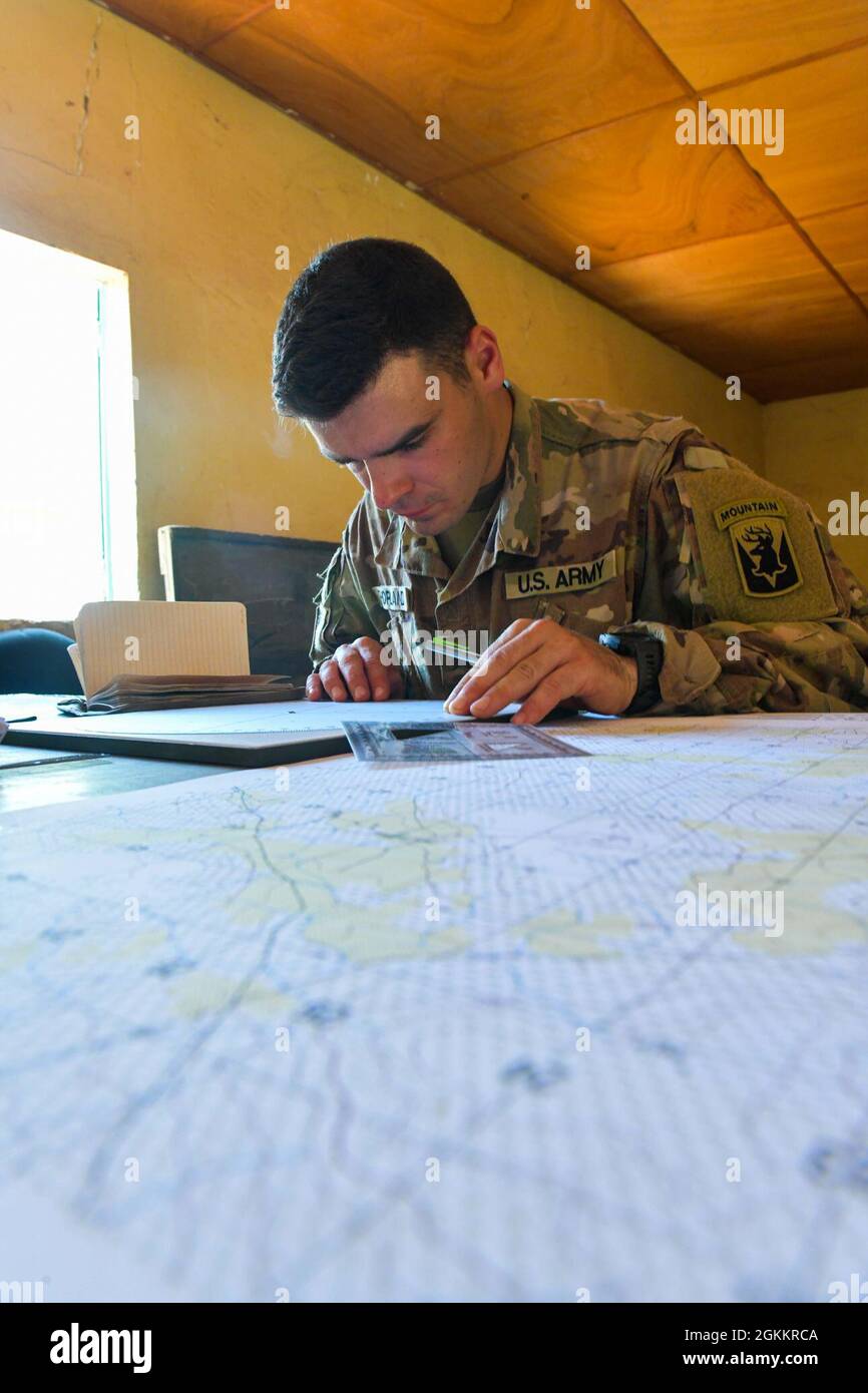 U.S. Army Sgt. Timothy Thorland, assigned to HHC, 1st Battalion, 102nd ...