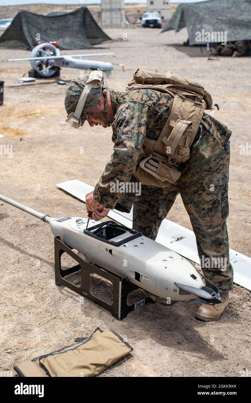 U.S. Marine Corps Staff Sgt. Matthew Pitman, the unmanned aerial ...