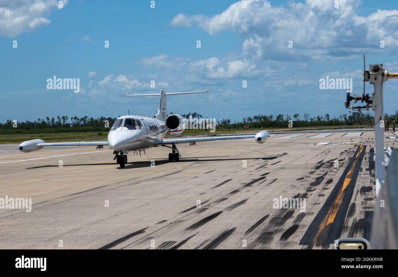 A contracted combat Learjet taxis on the flightline at Tyndall Air ...