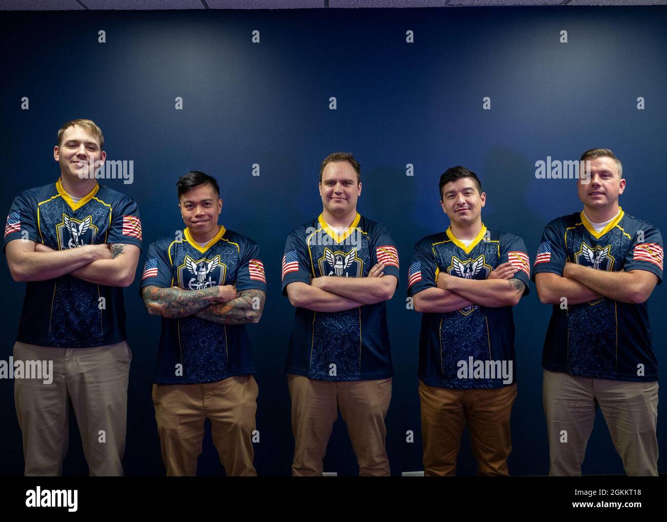 Members of the Goats and Glory team pose for a photo at their gaming ...