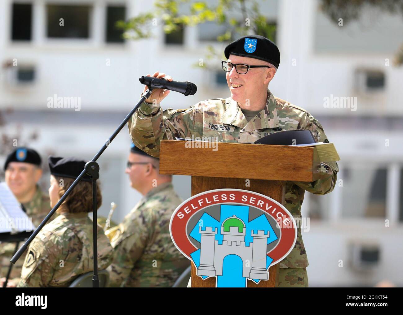 LANDSTUHL, Germany -- U.S. Army Brig. Gen. Mark W. Thompson, commanding ...