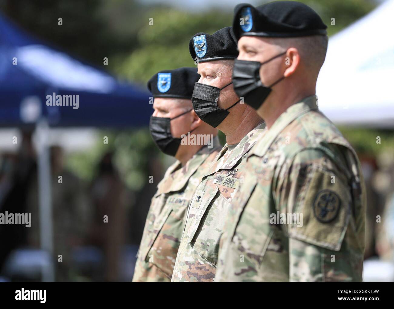 LANDSTUHL, Germany -- (From left) U.S. Army Brig. Gen. Mark W. Thompson ...