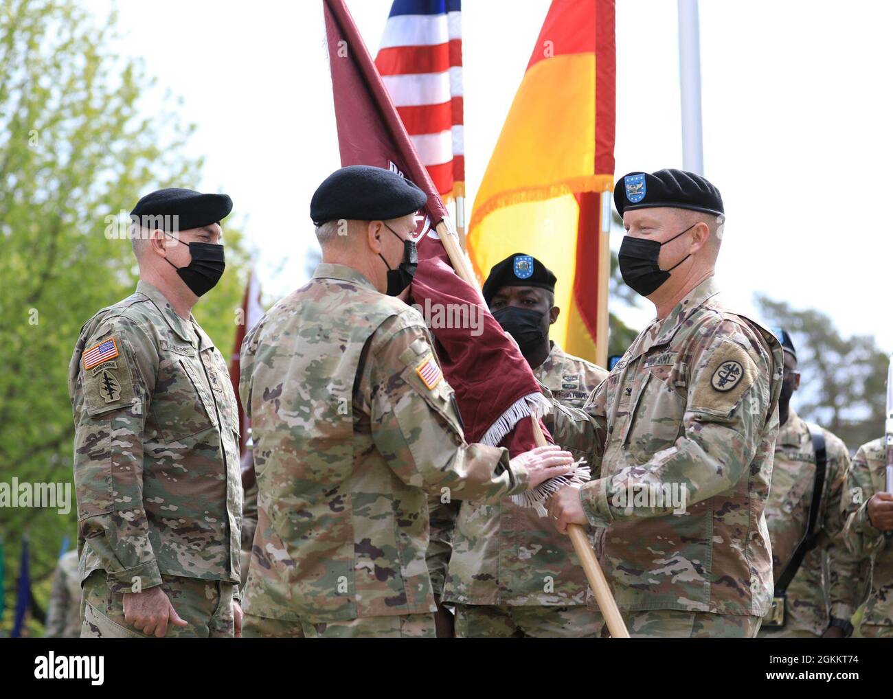 LANDSTUHL, Germany -- (From left) U.S. Army Col. Andrew L. Landers ...