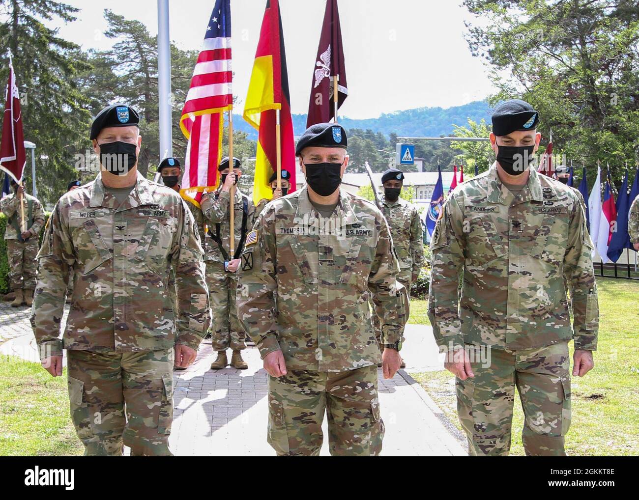 LANDSTUHL, Germany -- (From left) U.S. Army Col. Michael A. Weber, U.S ...