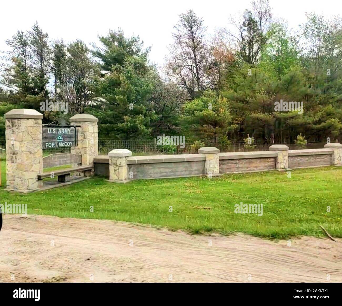 A gate section built by the Works Progress Administration in 1941 is ...